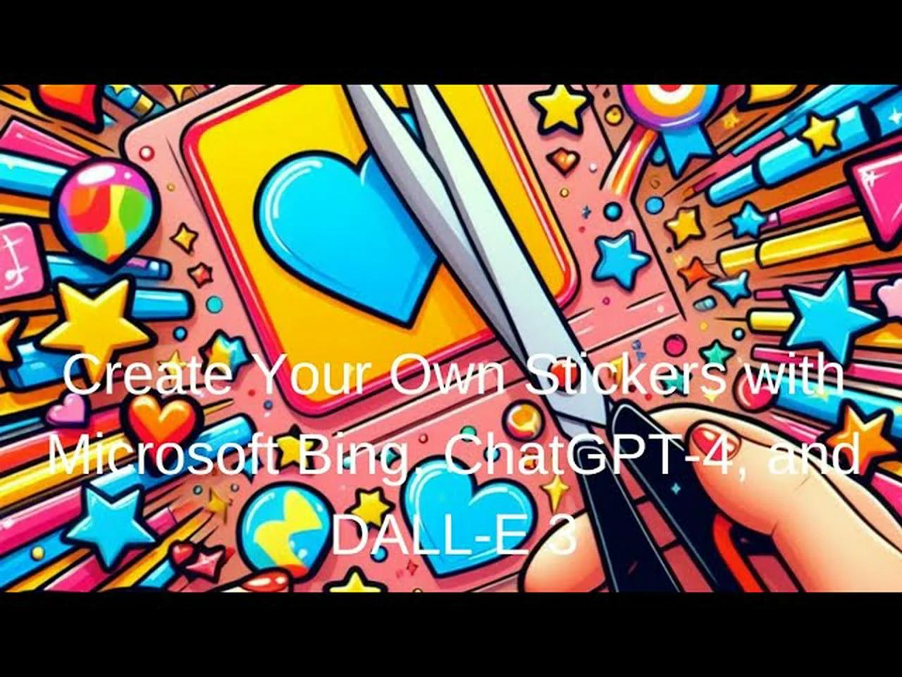create your own Stickers with Microsoft Bing using Chat GPT 4 and ...