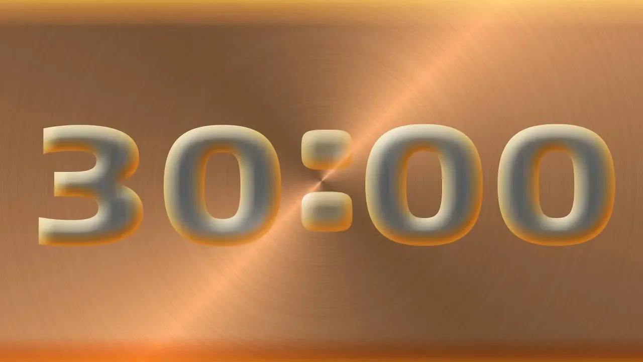 30 Minute Timer With Alarm at The End No Copyright.