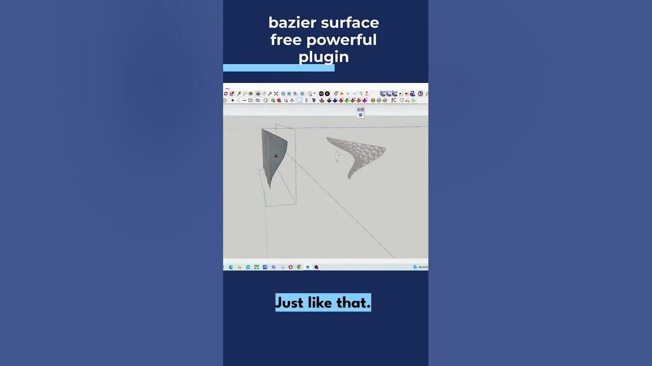 How to create organic model in sketchup / sketchup tutorial / bazier ...