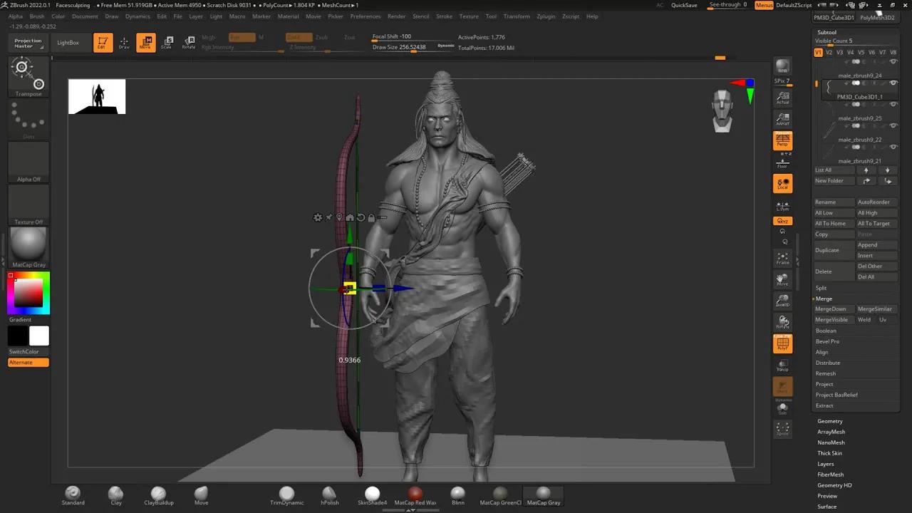 Zbrush sculpting