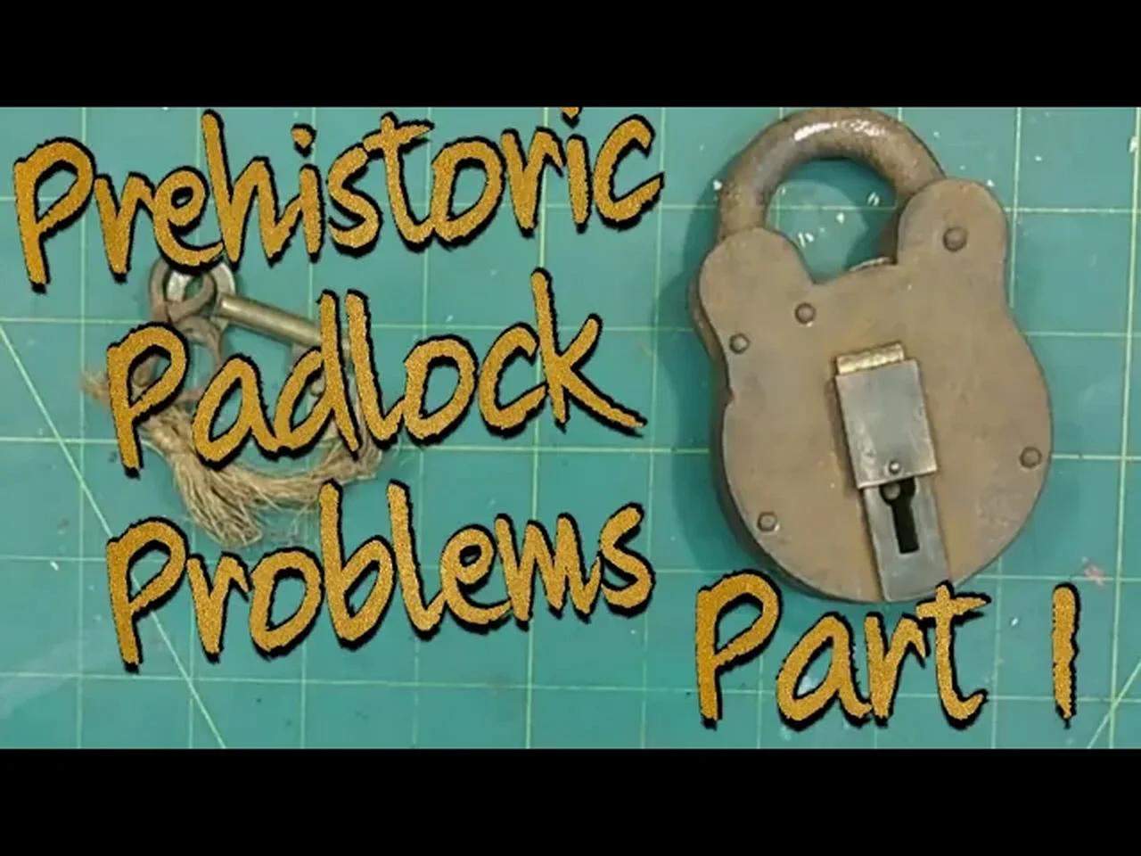 Rusty seized Padlock restoration problems part 1, tooltime