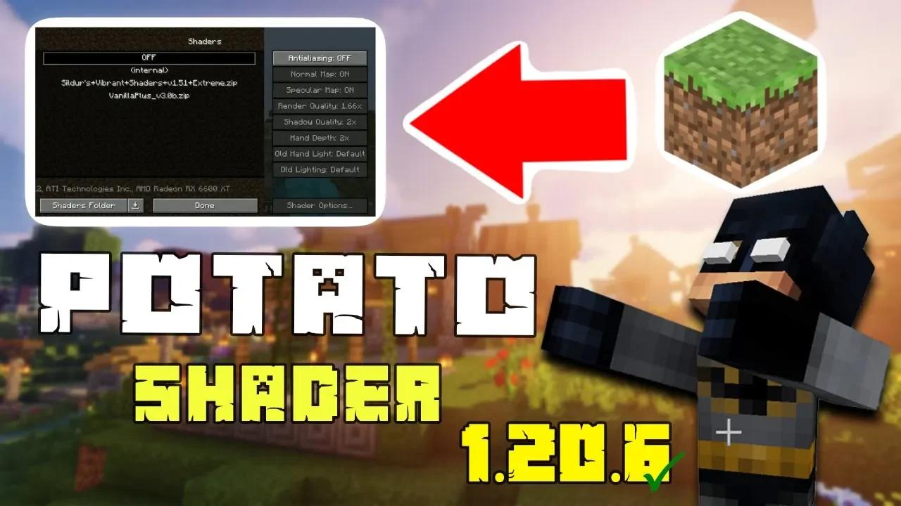 How To Install Potato Shaders in Minecraft 1.20.6 (2024)