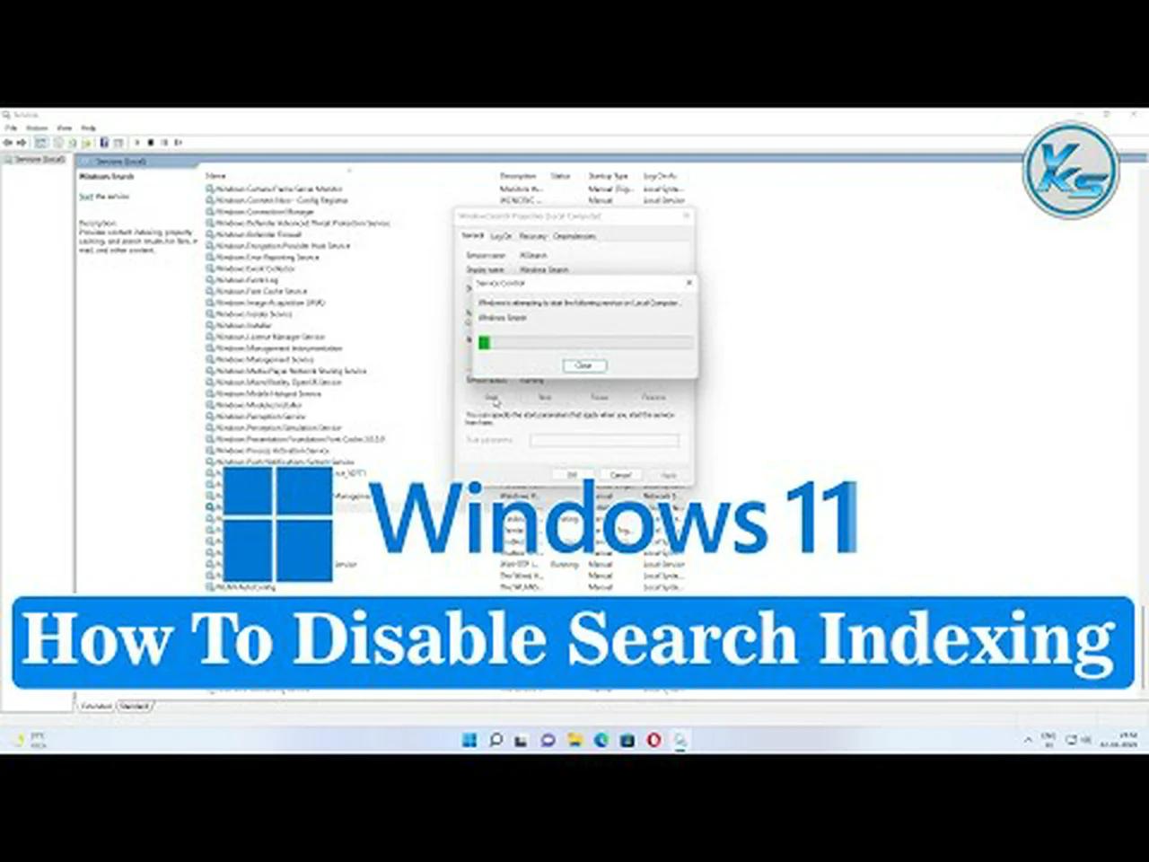 How To Disable Search Indexing in Windows 11