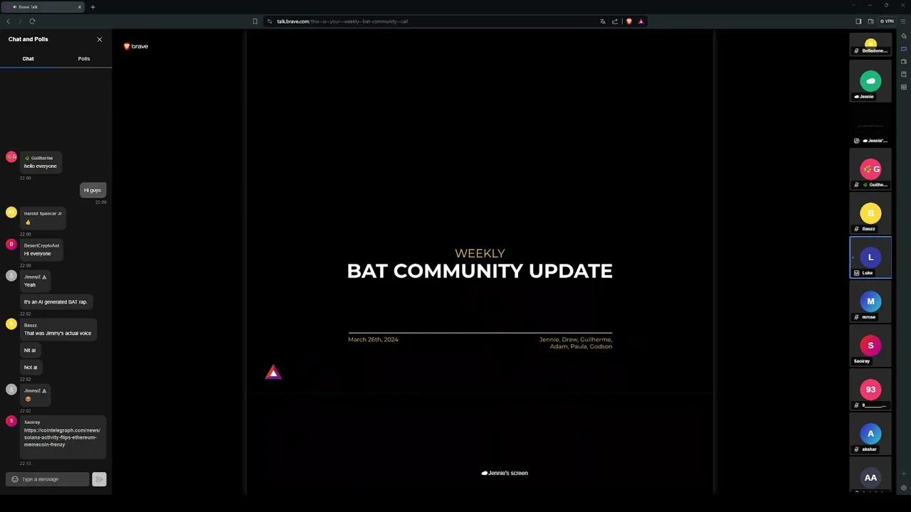 BAT Community Call - $MOUTAI, ECHO Magazine #2 & Polkadot Ads on Brave?