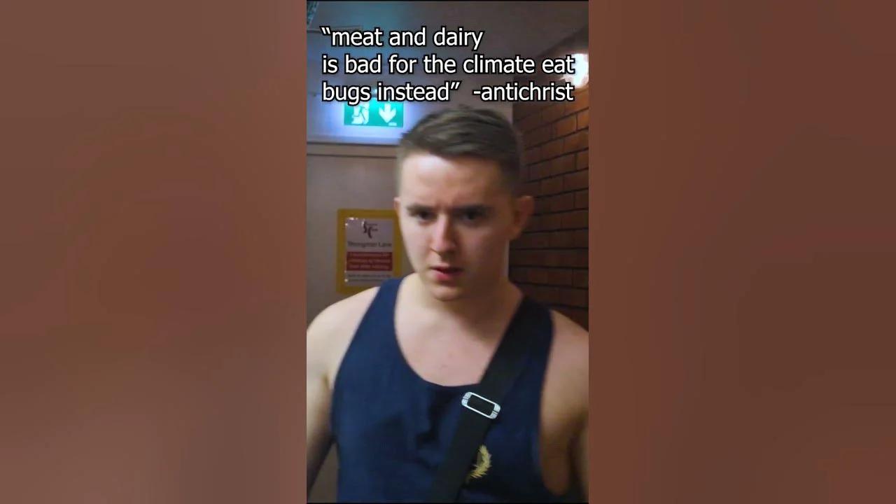 Stop eating meat! 🫵🤡