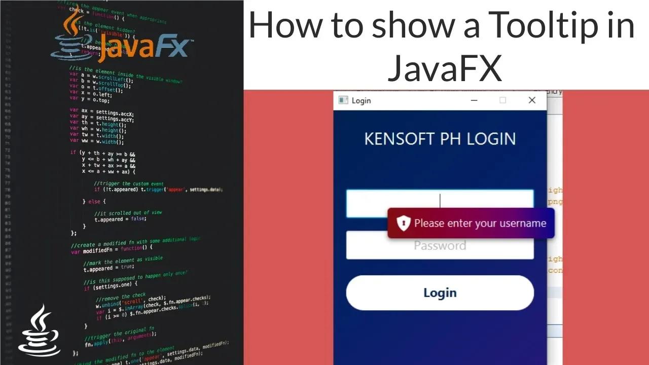Javafx Tutorial How To Show A Tooltip In Javafx 2021