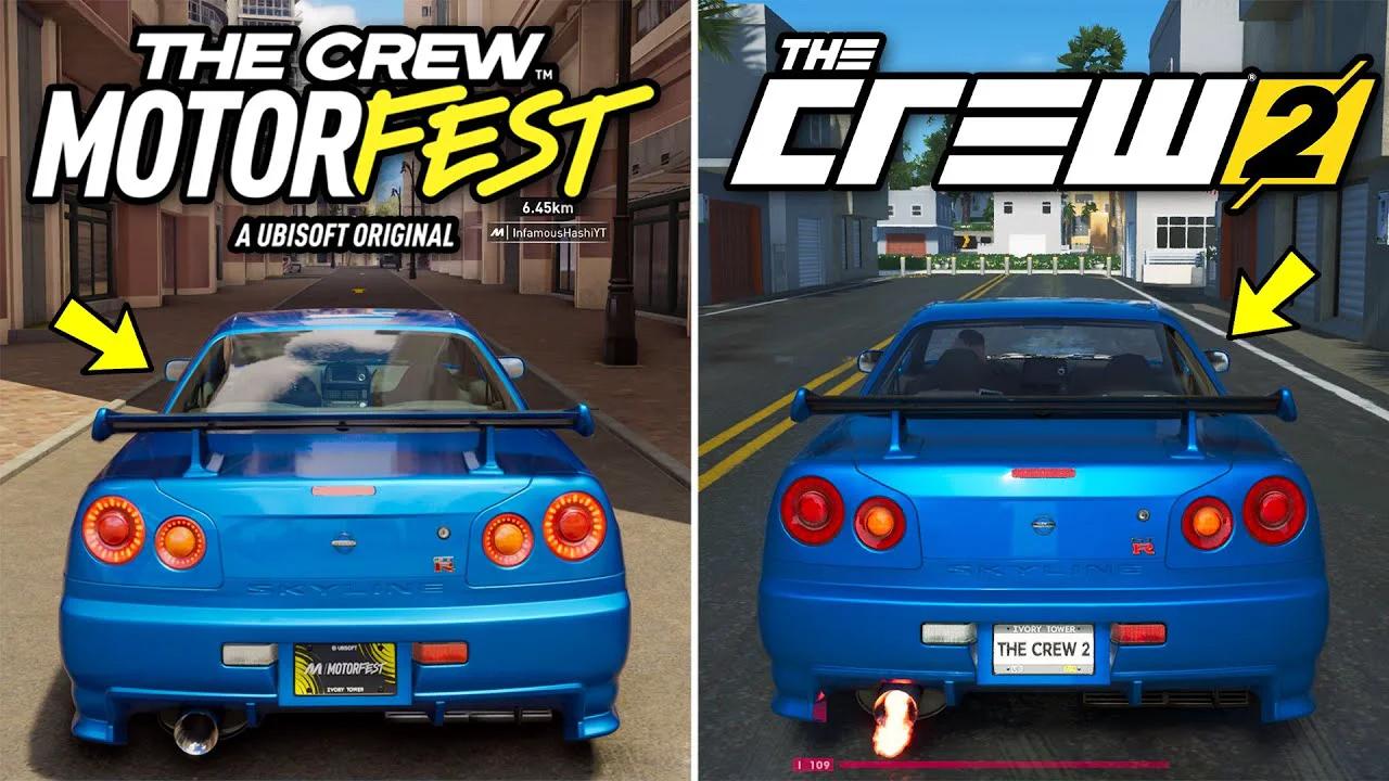 The Crew Motorfest vs The Crew 2 - Physics and Details Comparison