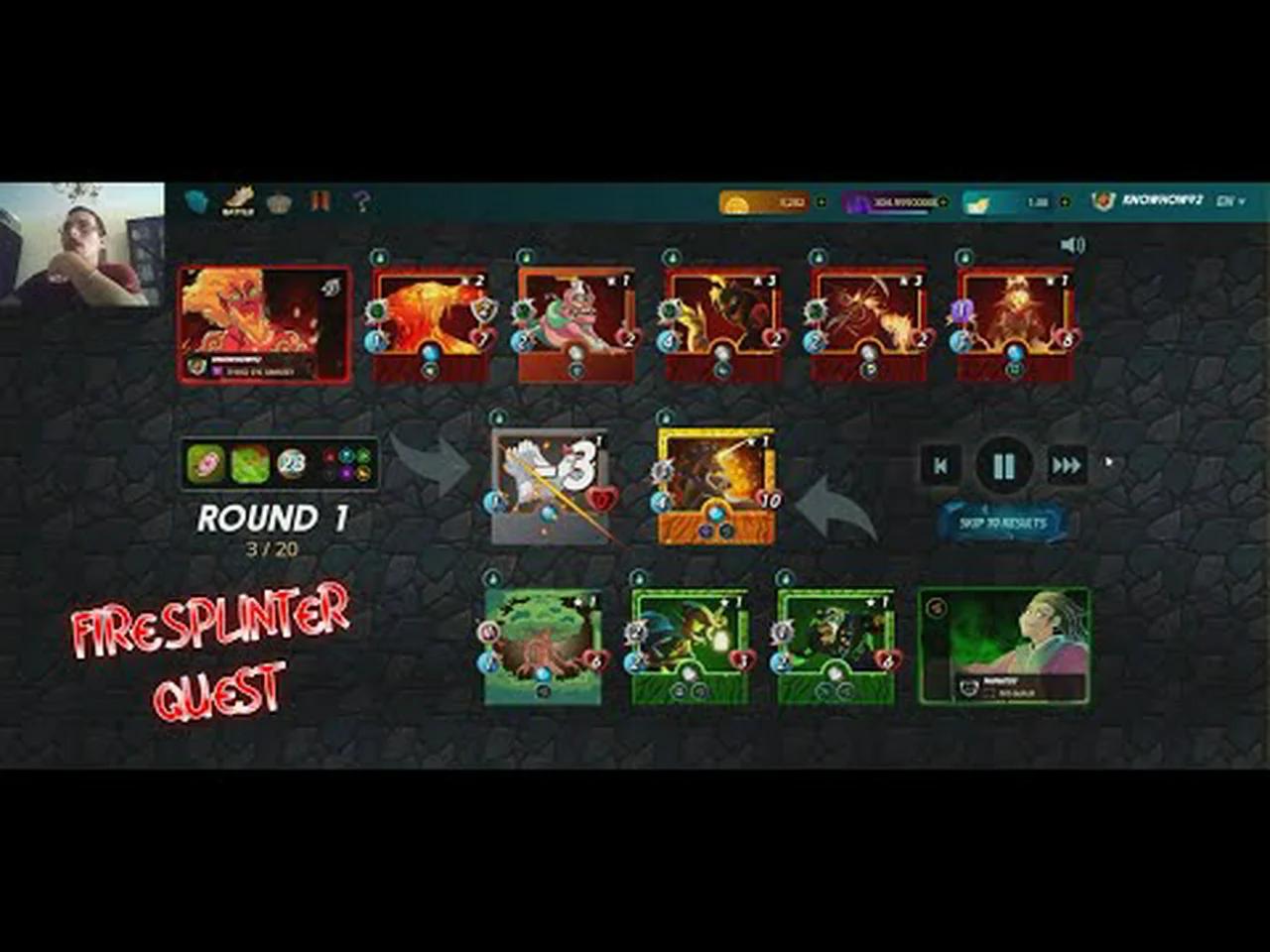 Splinterlands- Hustling Hard With The Fire Splinter