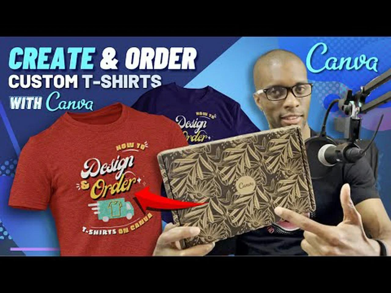 Design & Order Custom T-Shirts on Canva (Unboxing & Review)