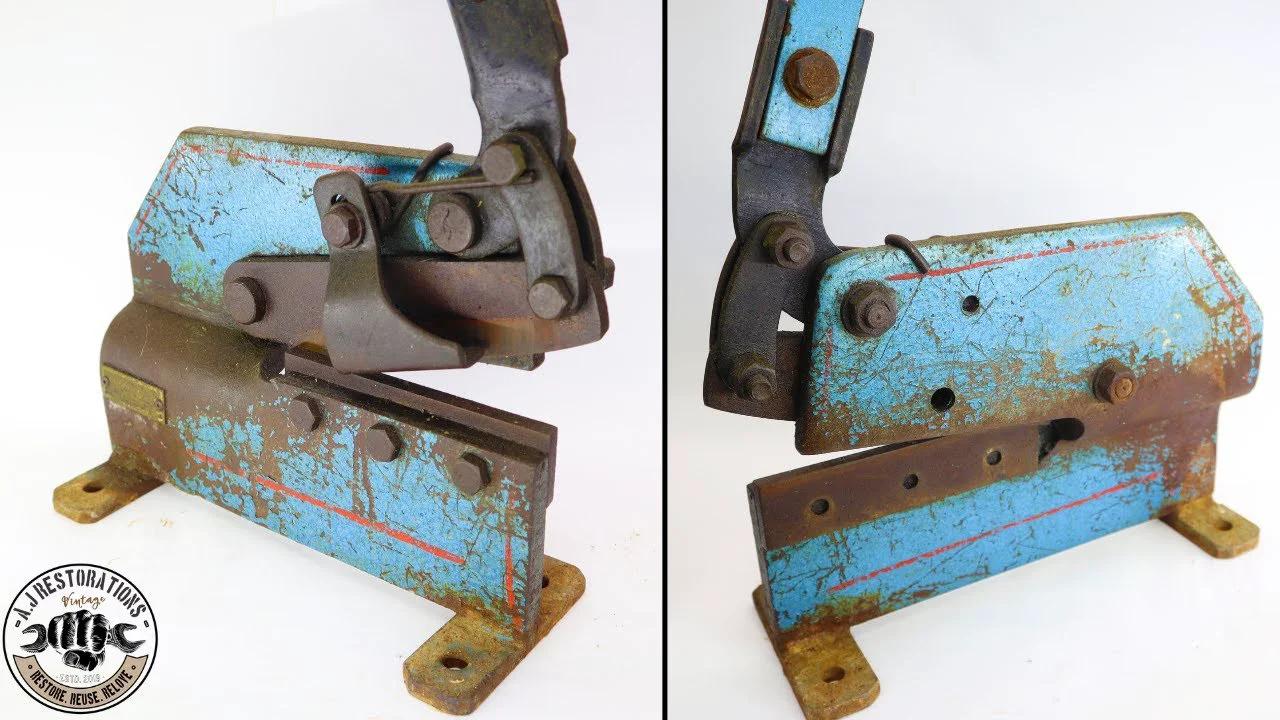 Vintage Benchtop Metal Shear Restoration