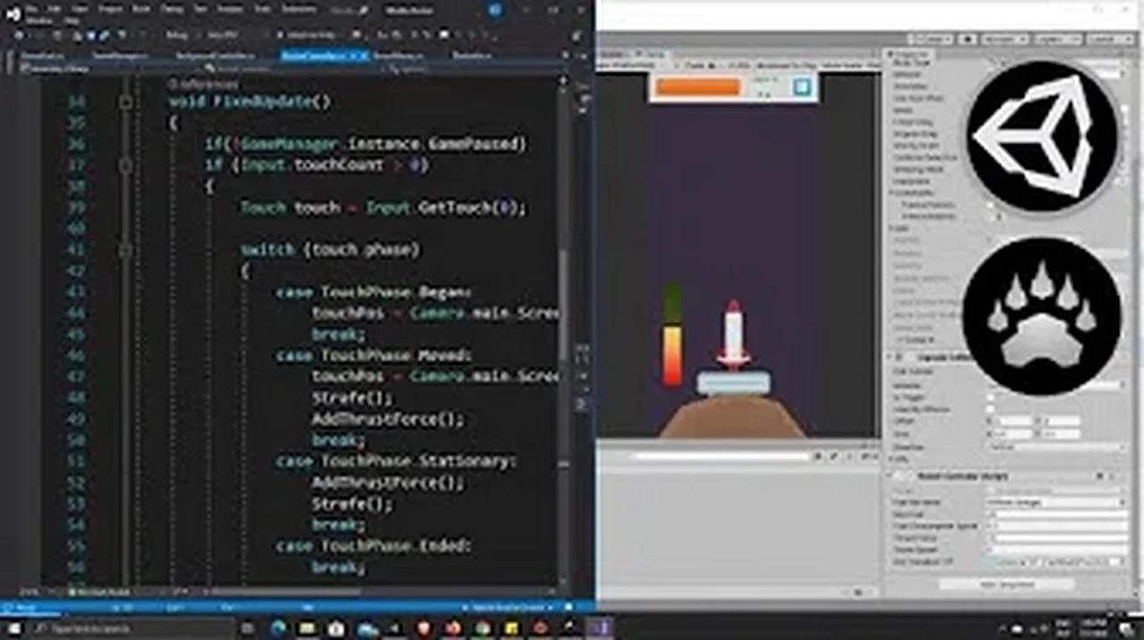 Unity Mobile Game Tutorial Part 04 Rocket Controller