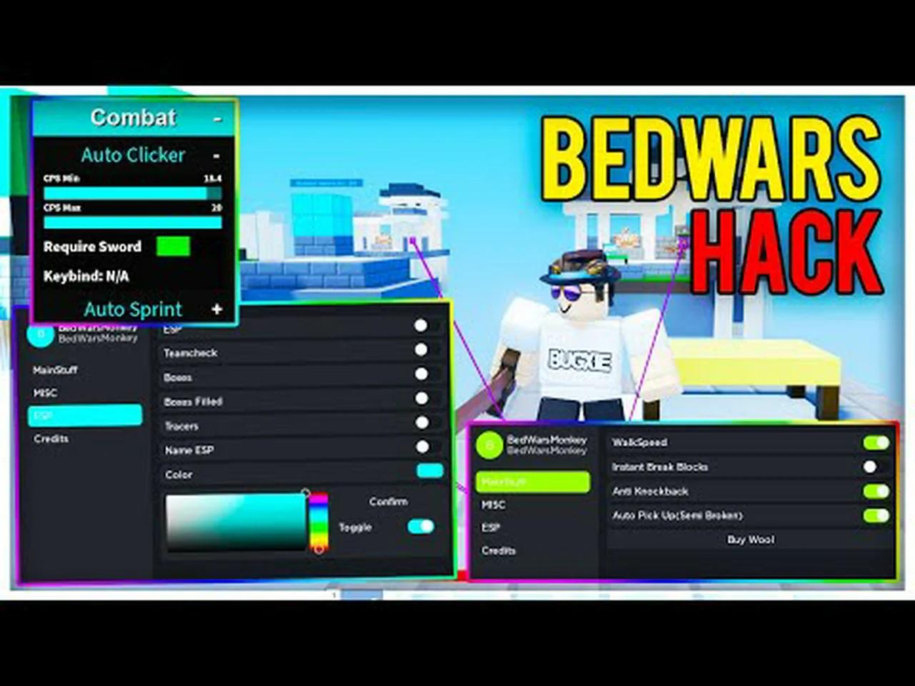 ROBLOX BEDWARS HACK SCRIPT GUI WORKING