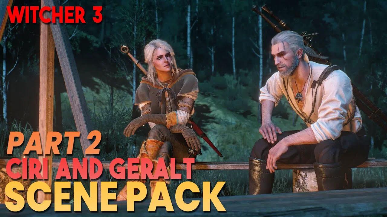Ciri and Geralt Scene Pack Pack (Part 2) || The Witcher 3