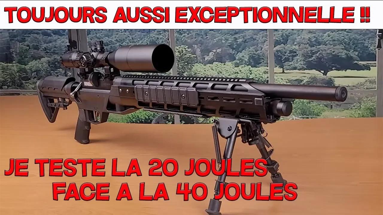 CROSMAN ARMADA - JE TESTE LA VERSION 20 JOULES FACE A LA 40 JOULES