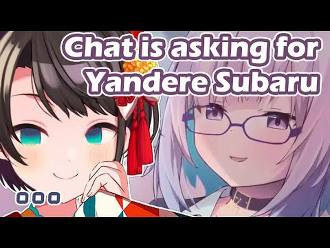 Okayu gets Subaru to say a Yandere phrase [Hololive/ENG Sub]
