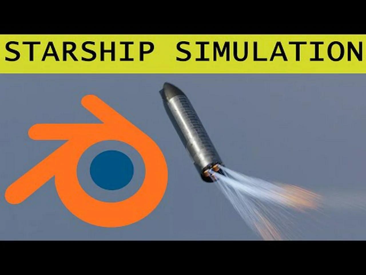 Simple Starship Simulation - Blender