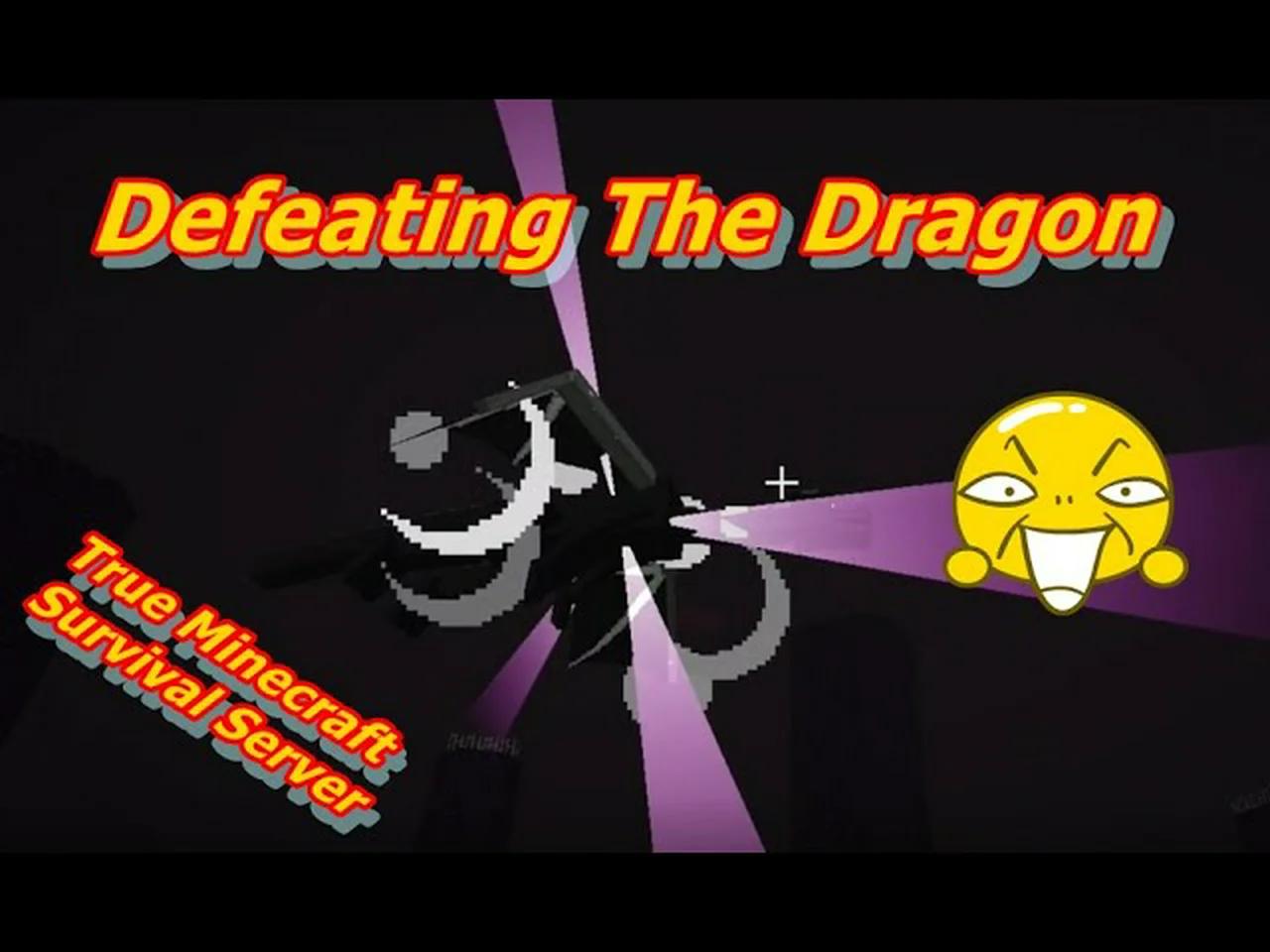 Fighting The Ender Dragon True Minecraft Survival Server