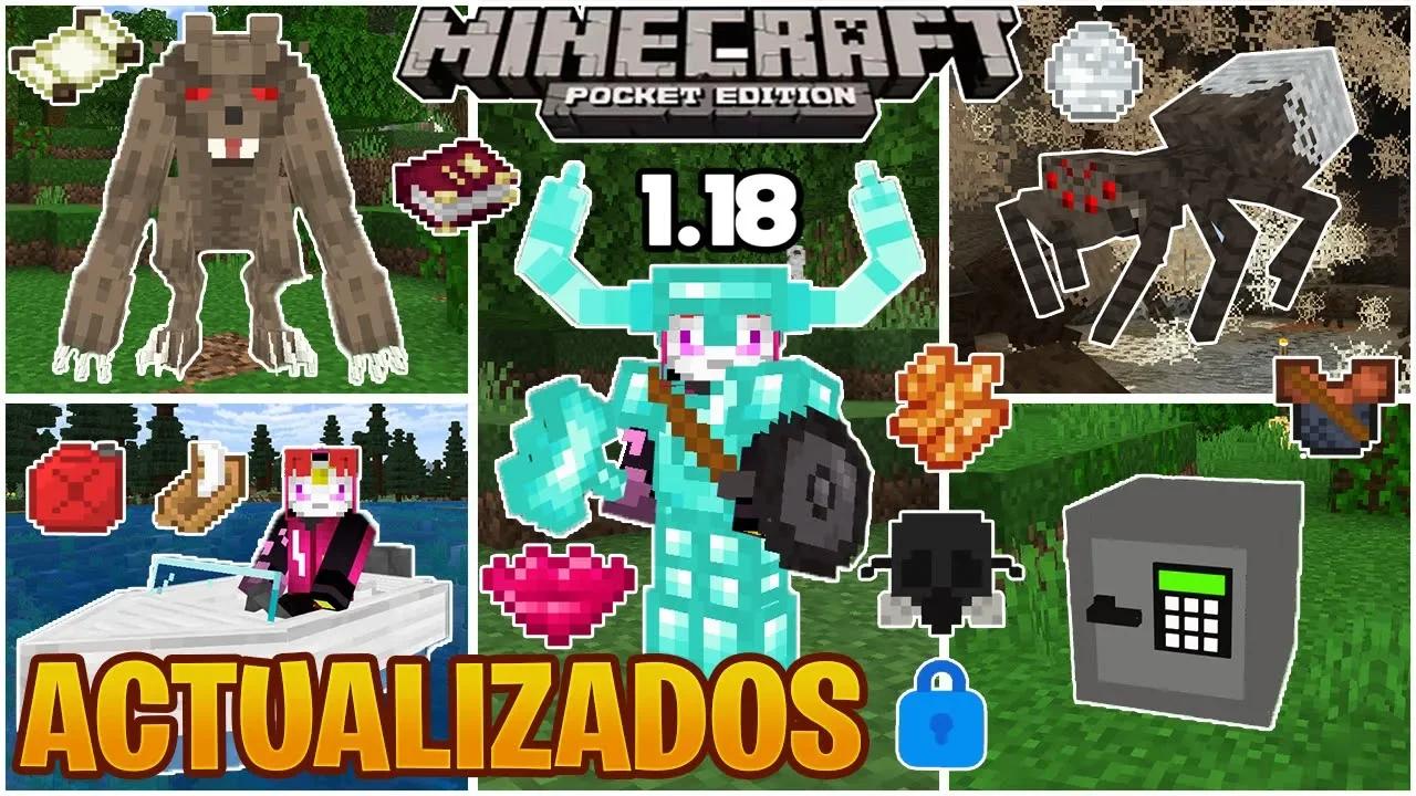 🙀TOP 10 Mejores MODS-ADDONS Survival para Minecraft PE 1.18 a 1.18.12 (BEDROCK) - PACK ADDONS MCPE
