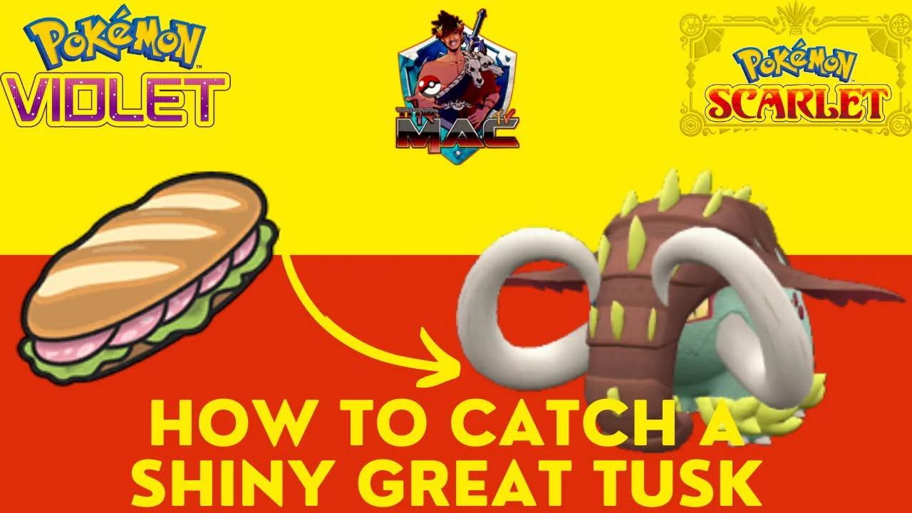 Pokemon Scarlet: Easy Shiny Hunting Great Tusk!