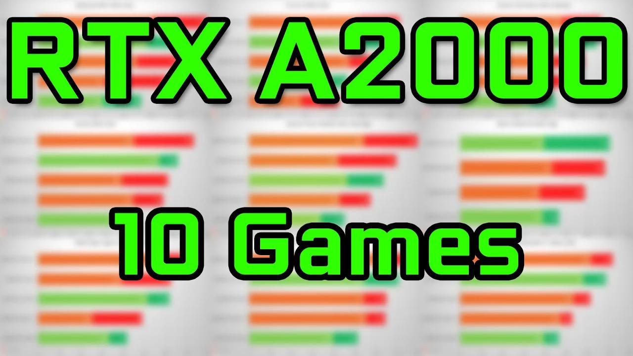 RTX A2000 Gaming Benchmark - 10 Games Tested