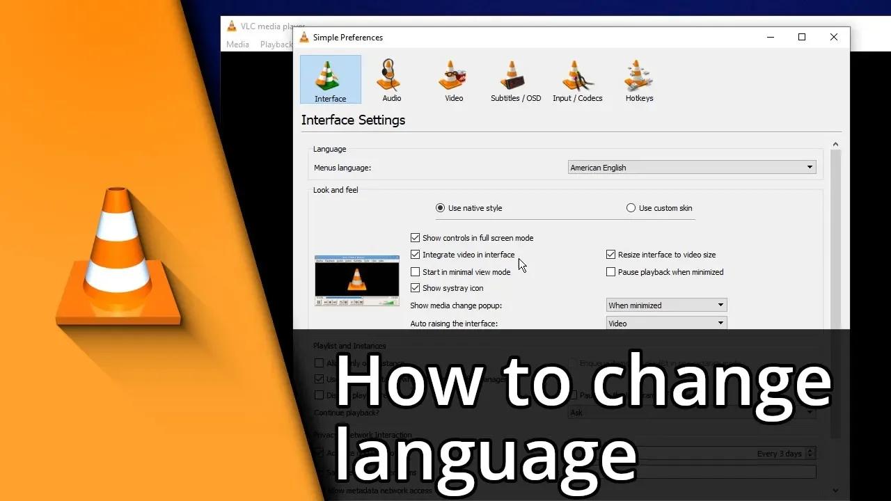 How to change language in VLC Media Player Tutorial