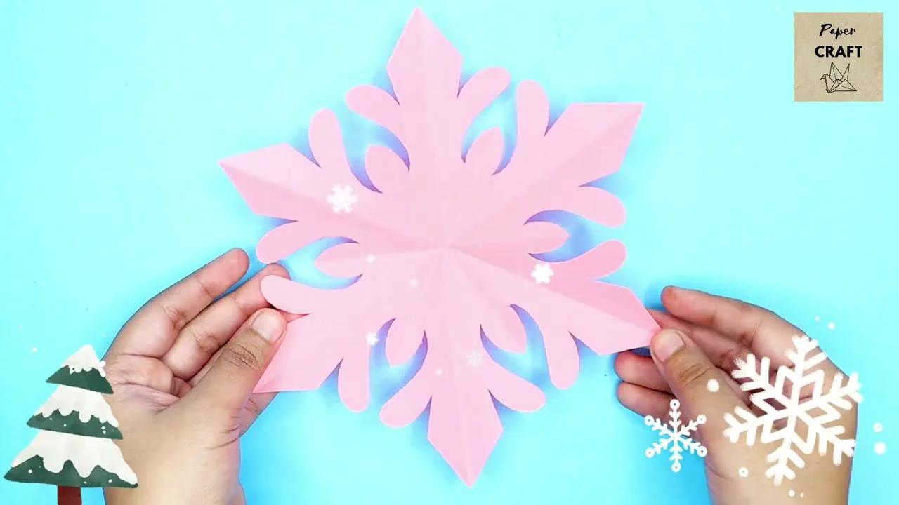 Comment faire un flocon de neige avec du papier - TUTO