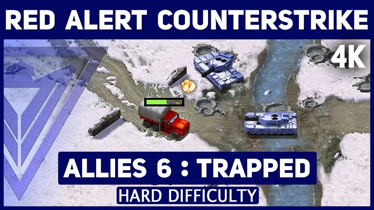 Red Alert Counterstrike Remastered 4K - Allies Mission: 6 Trapped ...