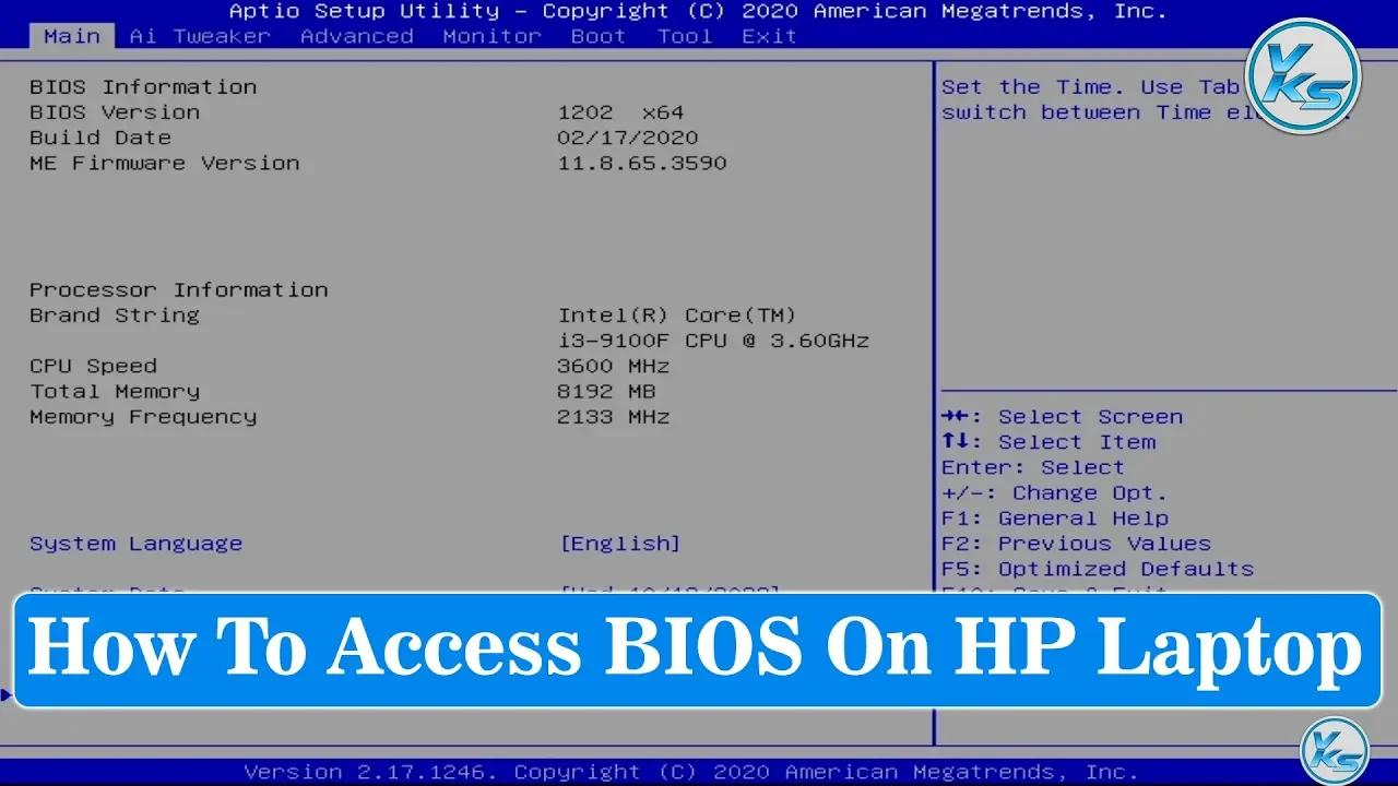 How To Access BIOS on HP Laptop