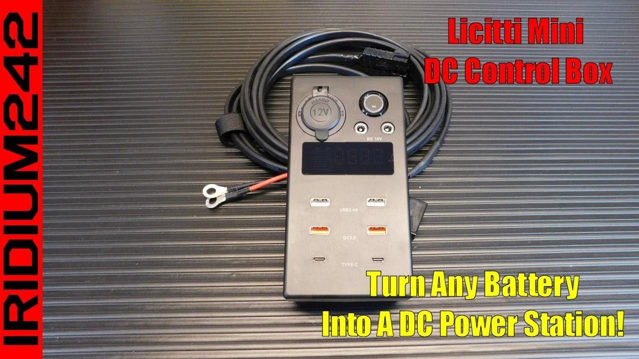 Licitti Mini DC Control Box - Turn Any Battery Into A DC Power Station!