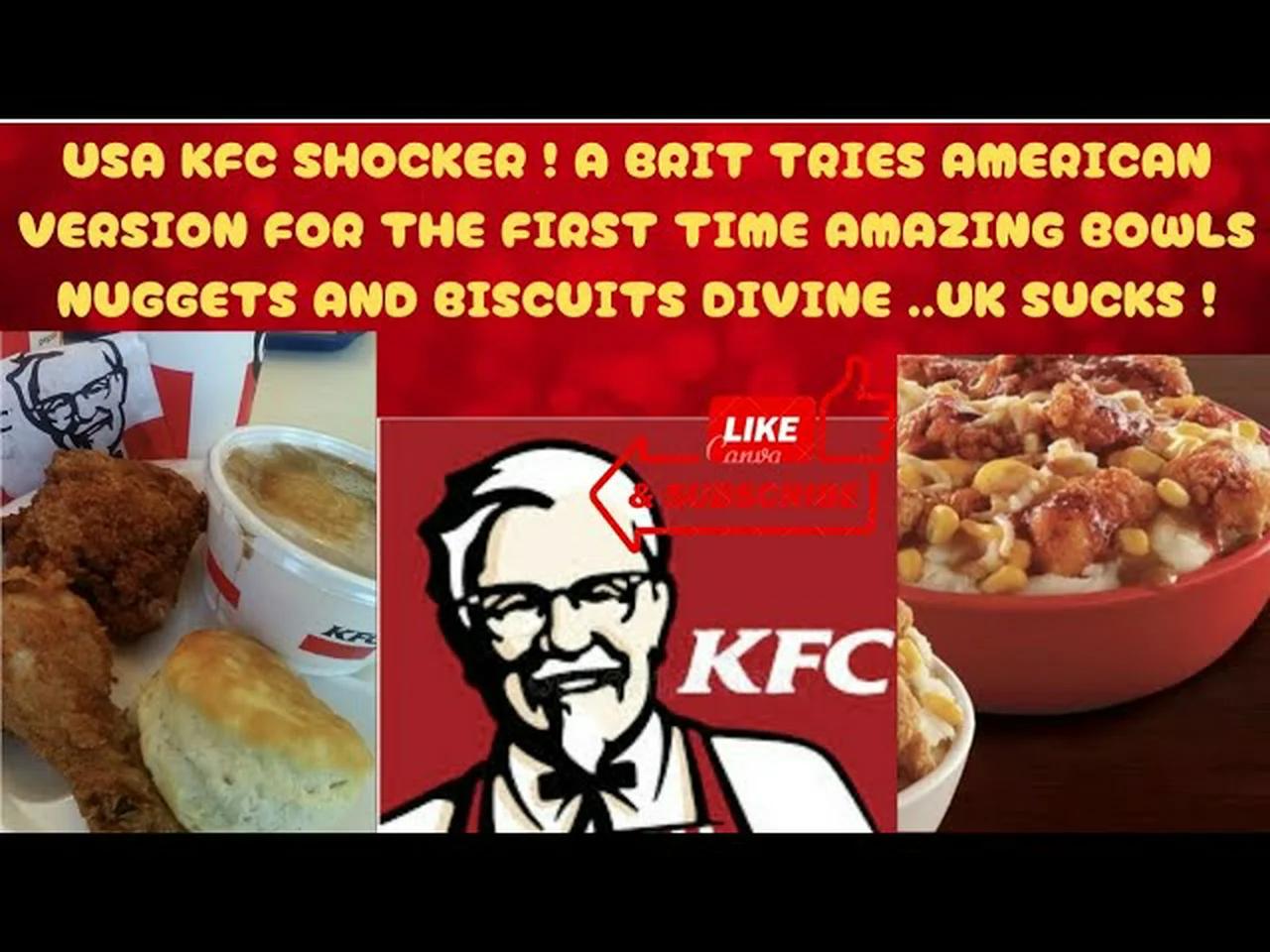 KFC Best In USA Delicious and Kicks The UK Menus Butt