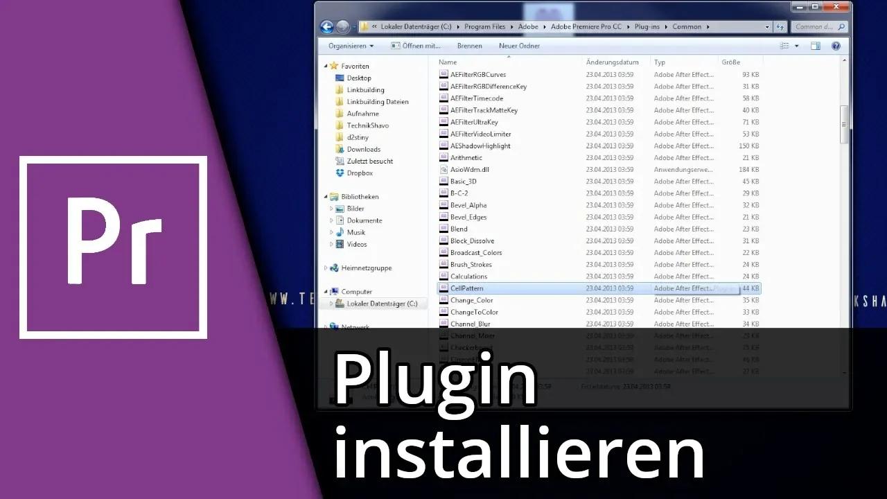 Adobe Premiere Plugin installieren | Premiere Effekt installieren Tutorial