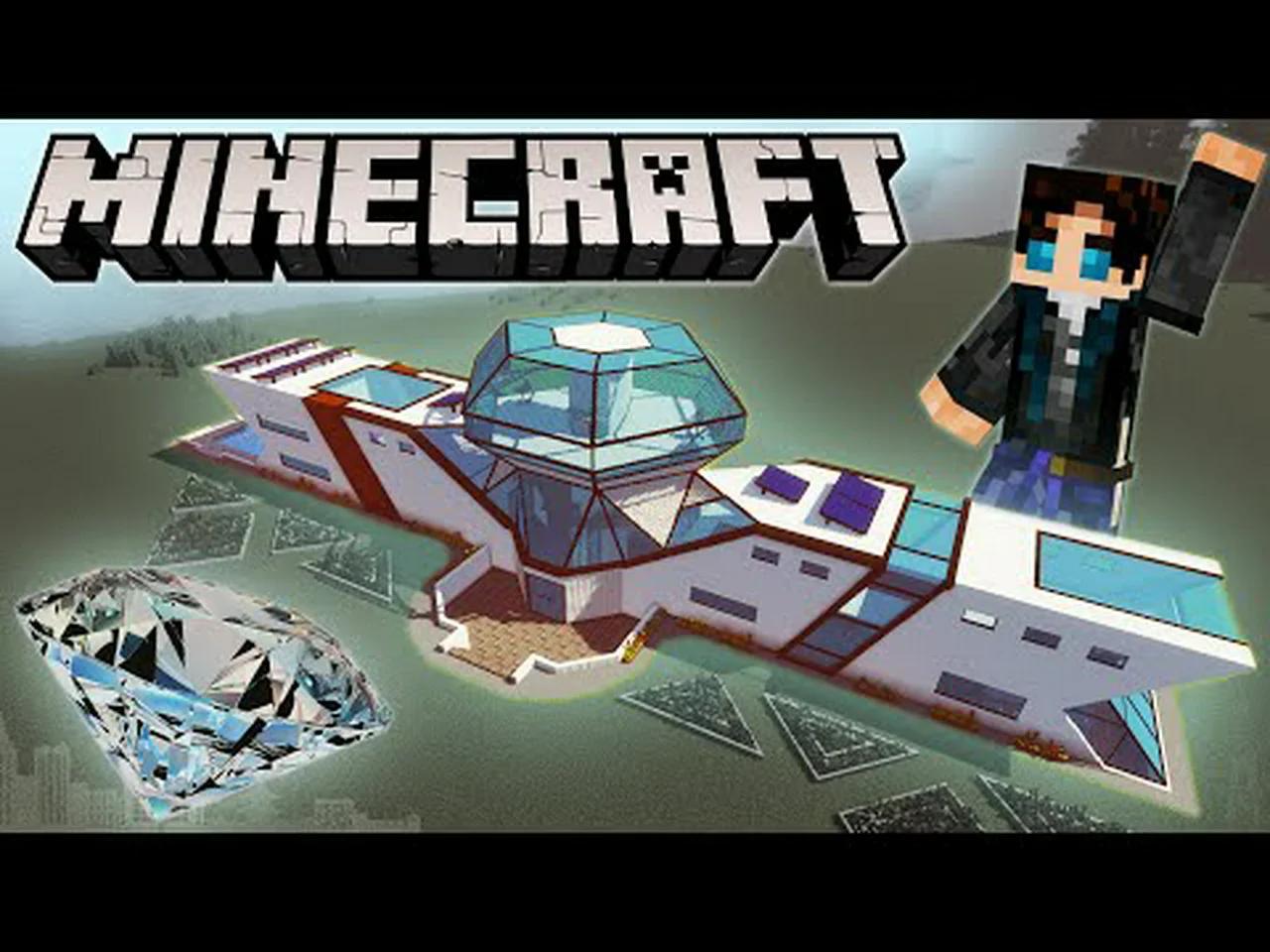 Turning a DIAMOND into a HOUSE in Minecraft - Detailed Little Tiles Build