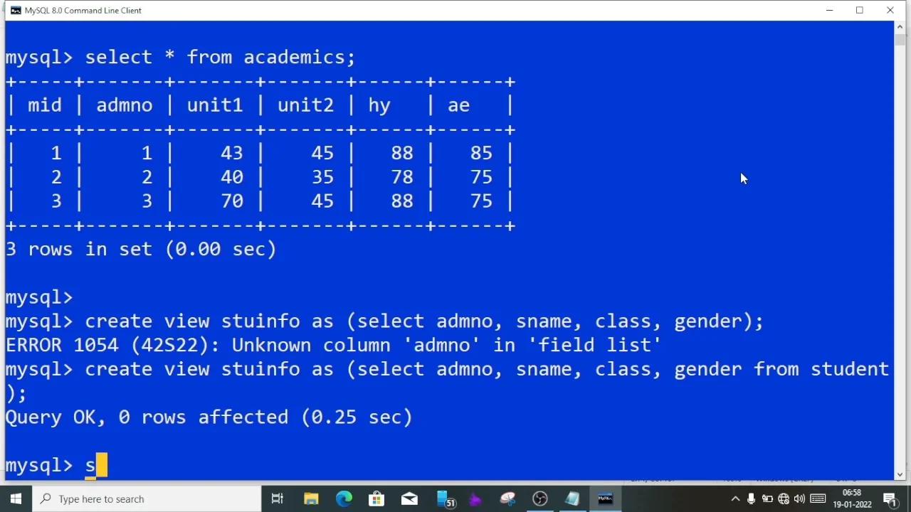 How to create views in MySQL database - ItzRafiq