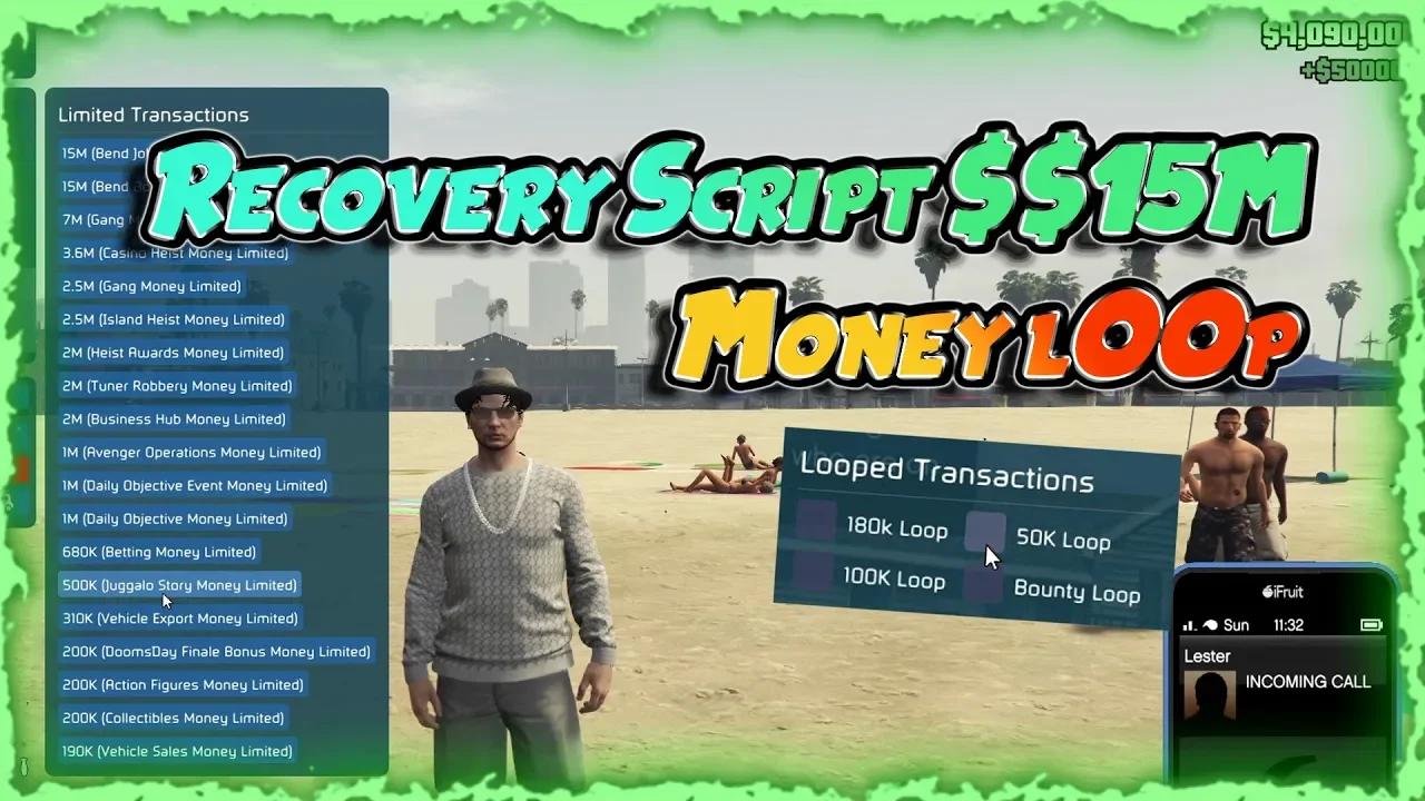 GTA V Story Mode 1.69 Recovery Script for Yim Menu $$$12M Loop