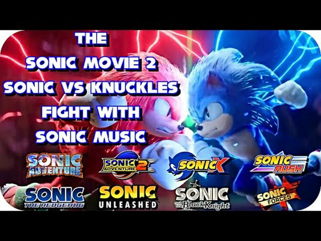 The Sonic Movie 2 Sonic Vs Knuckles Fight With Sonic Music