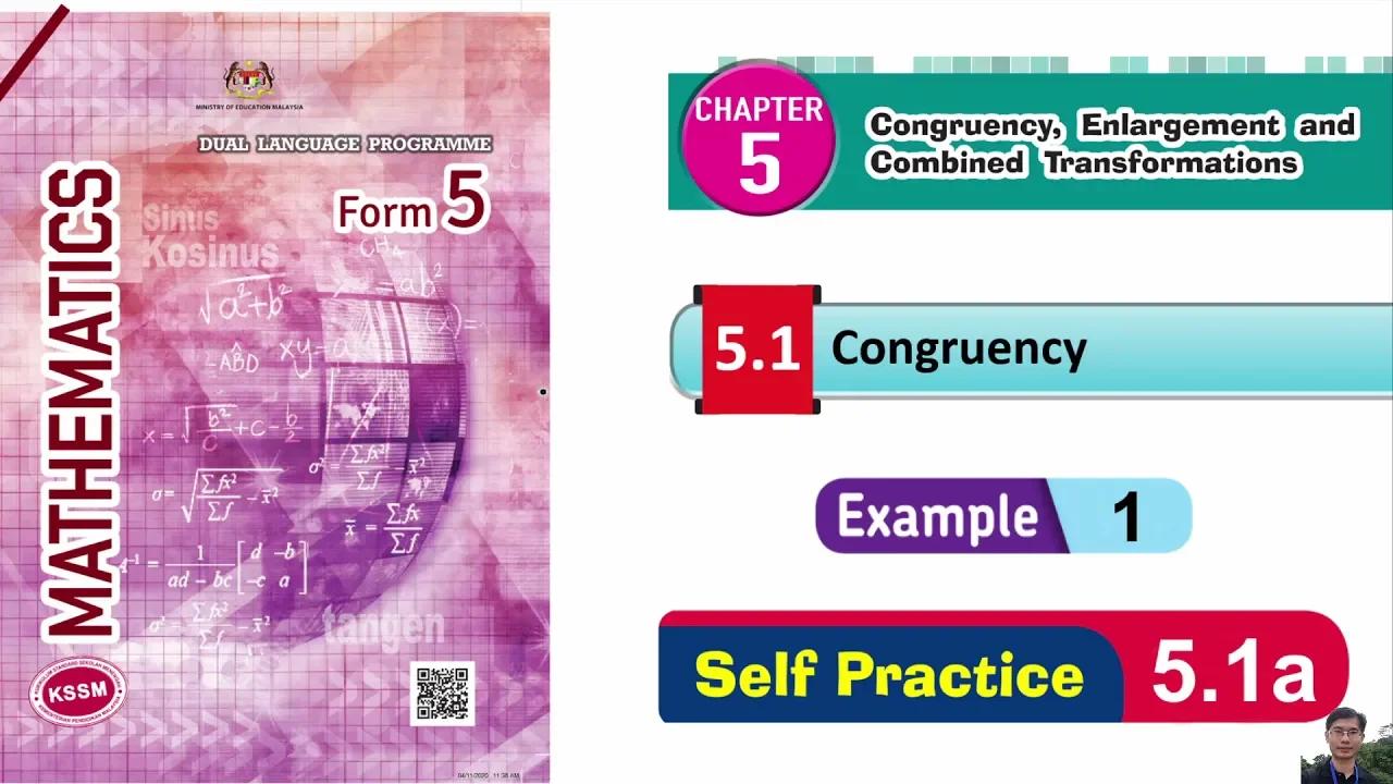 #KSSM #MATHEMATICS FORM 5 #Congruency Example 1