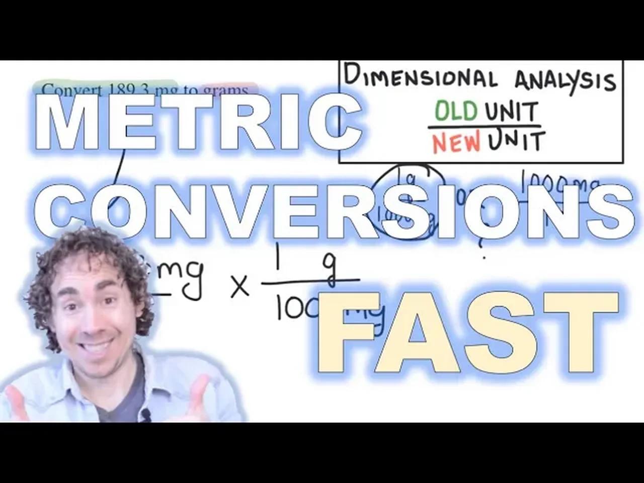 Metric Conversions with Dimensional Analysis | Chemistry Homework FAST