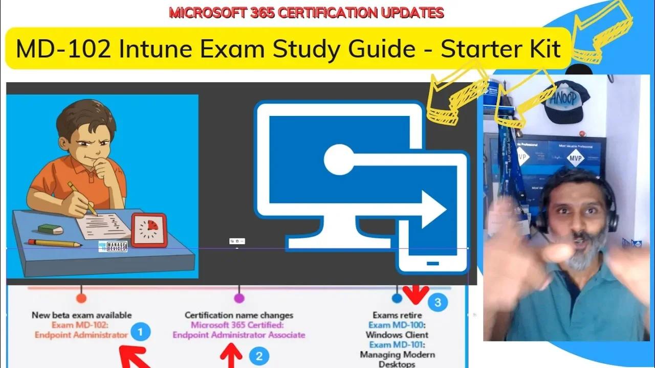 Intune Exam MD 102 Study Guide Starter Kit - Intune Certification # ...