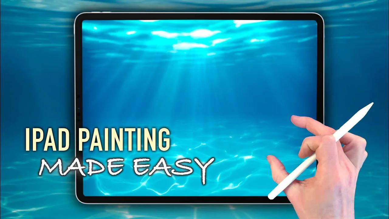 IPAD PAINTING MADE EASY - Underwater light ripples Procreate tutorial