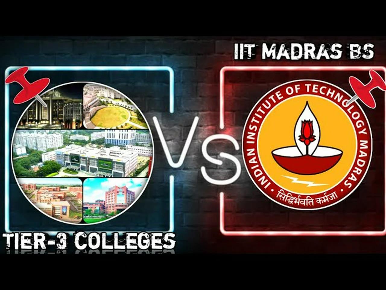 IIT Madras BS vs Tier-3 colleges 🤯 || Pros. & Cons.💡|| Detailed ...