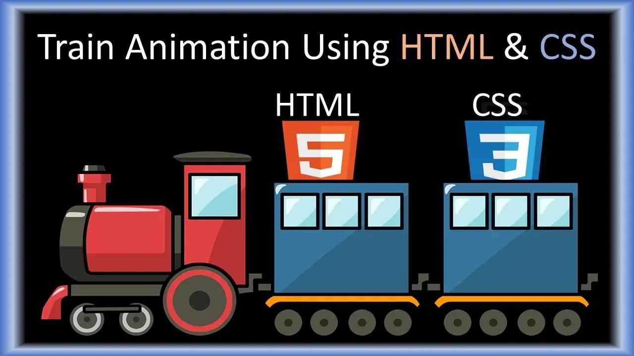 Create a Moving Train Using HTML & CSS | HTML & CSS Tutorial