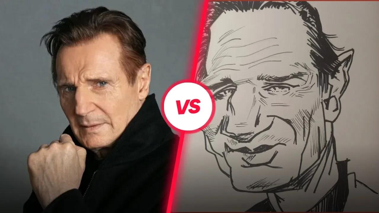 Liam Neeson ( Actor Carismatico ) Speed Drawing