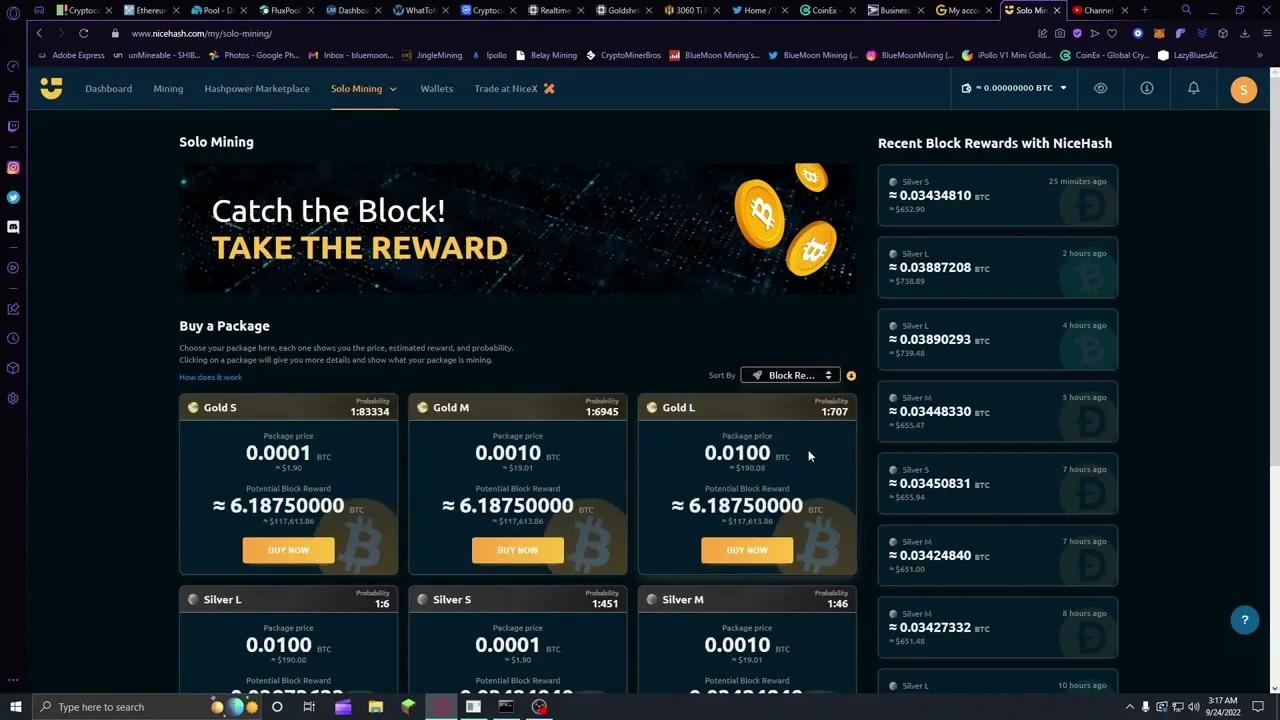 NiceHash added solo mining!