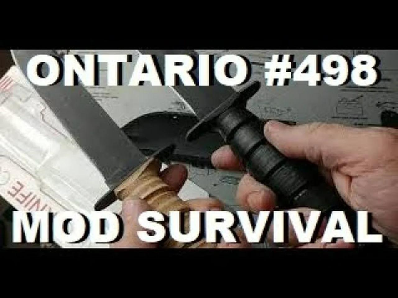 The KA-BAR for Survivalists: Ontario #498 MOD SURVIVAL Knife