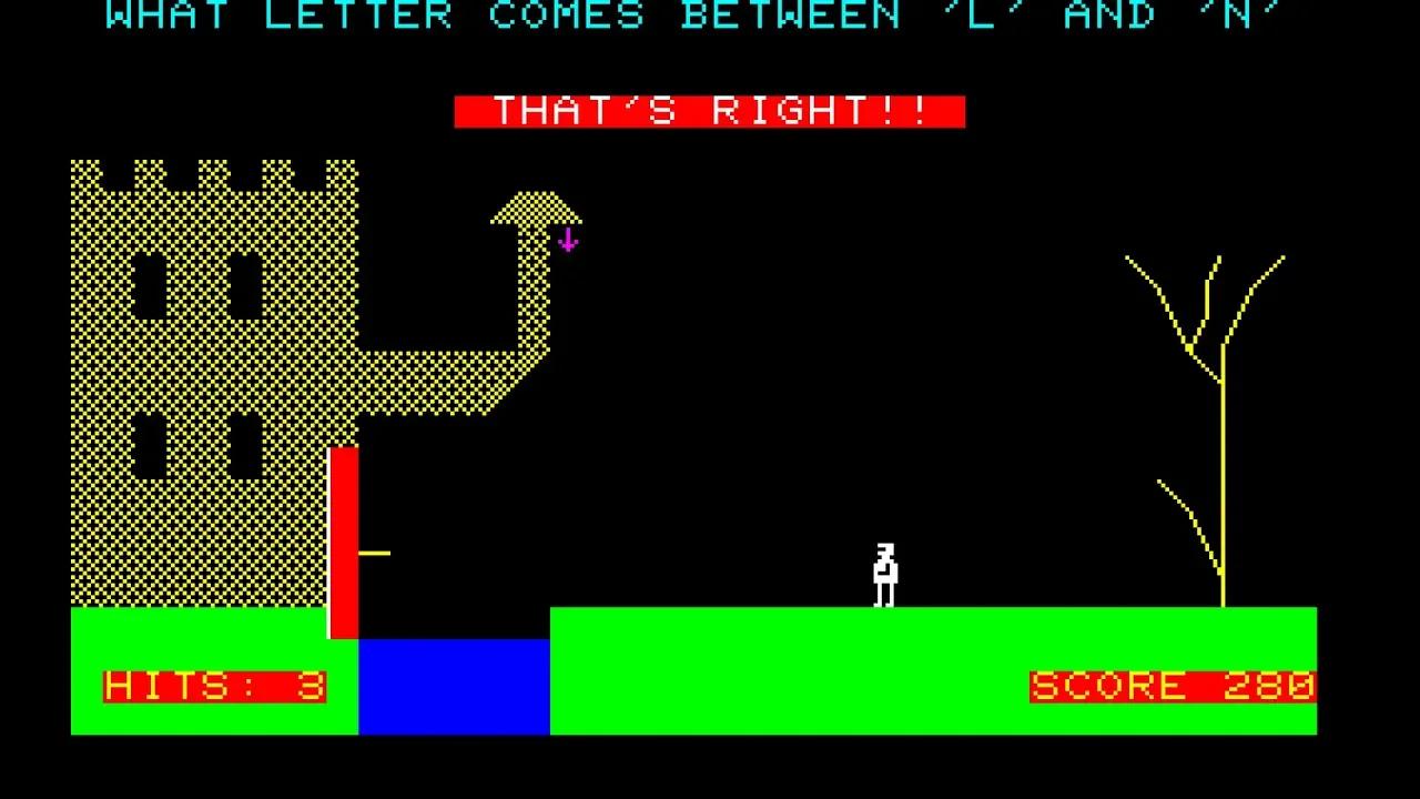 Sharp MZ-700 Game: Alphabet Quest (198x)