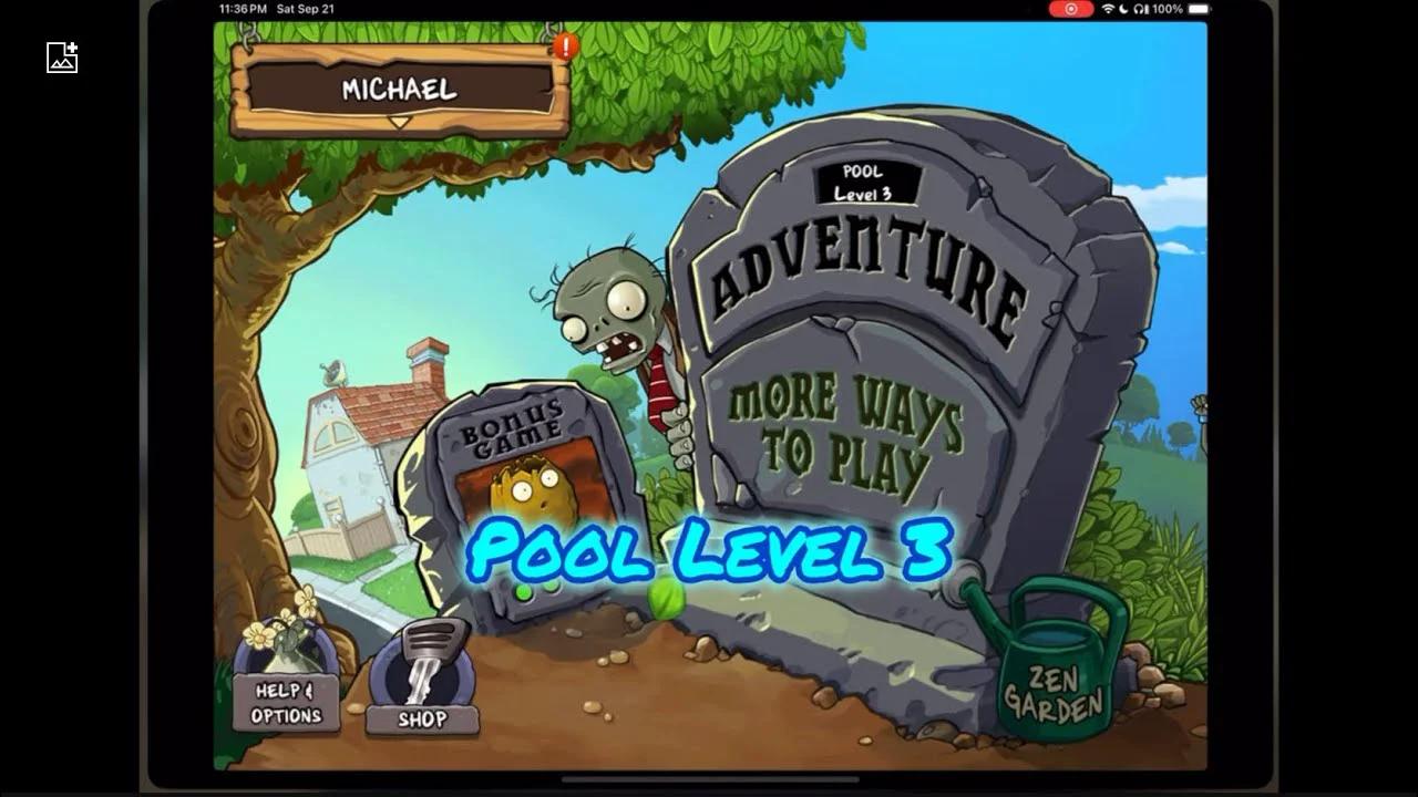 Plants vs Zombies Pool Level 3