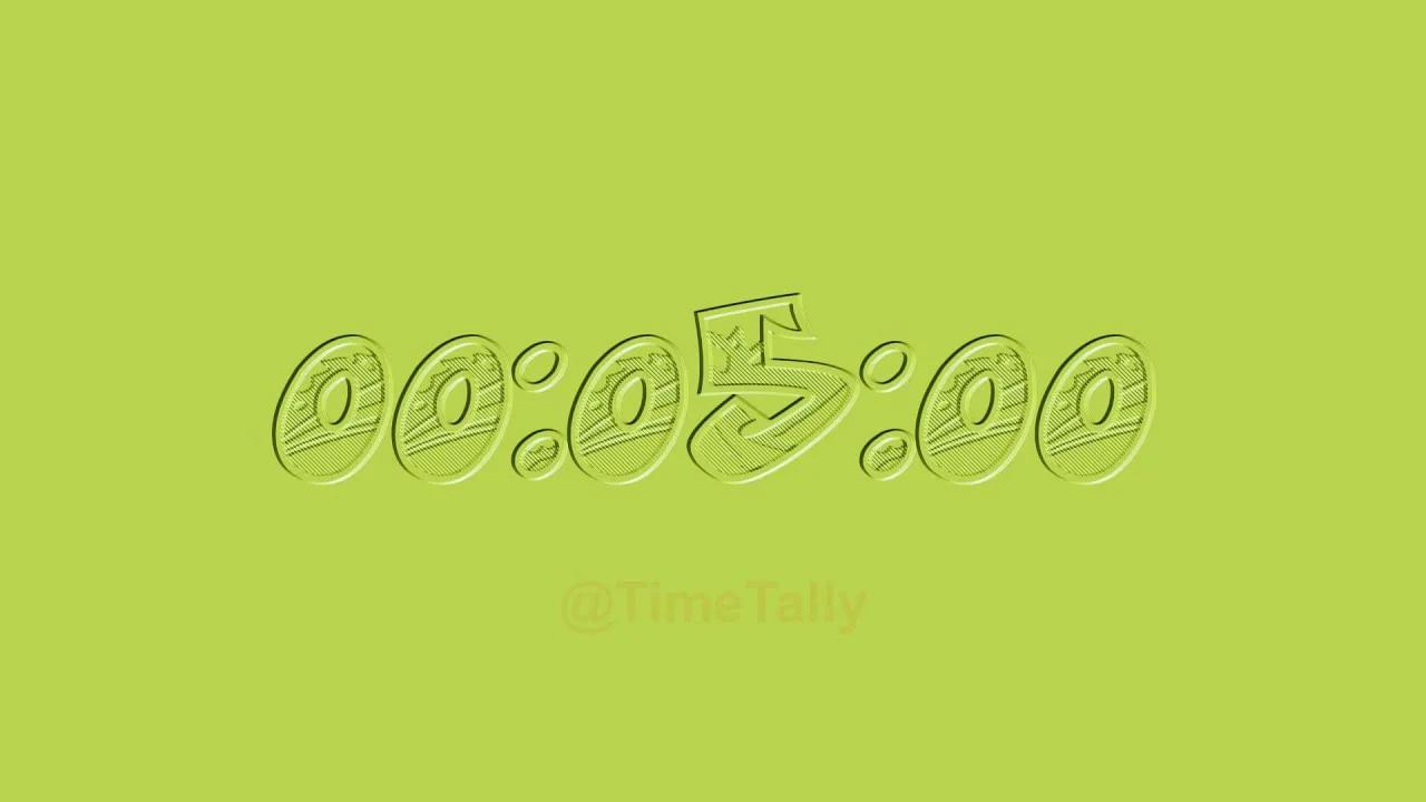 5 Minute Timer Count Down 4k