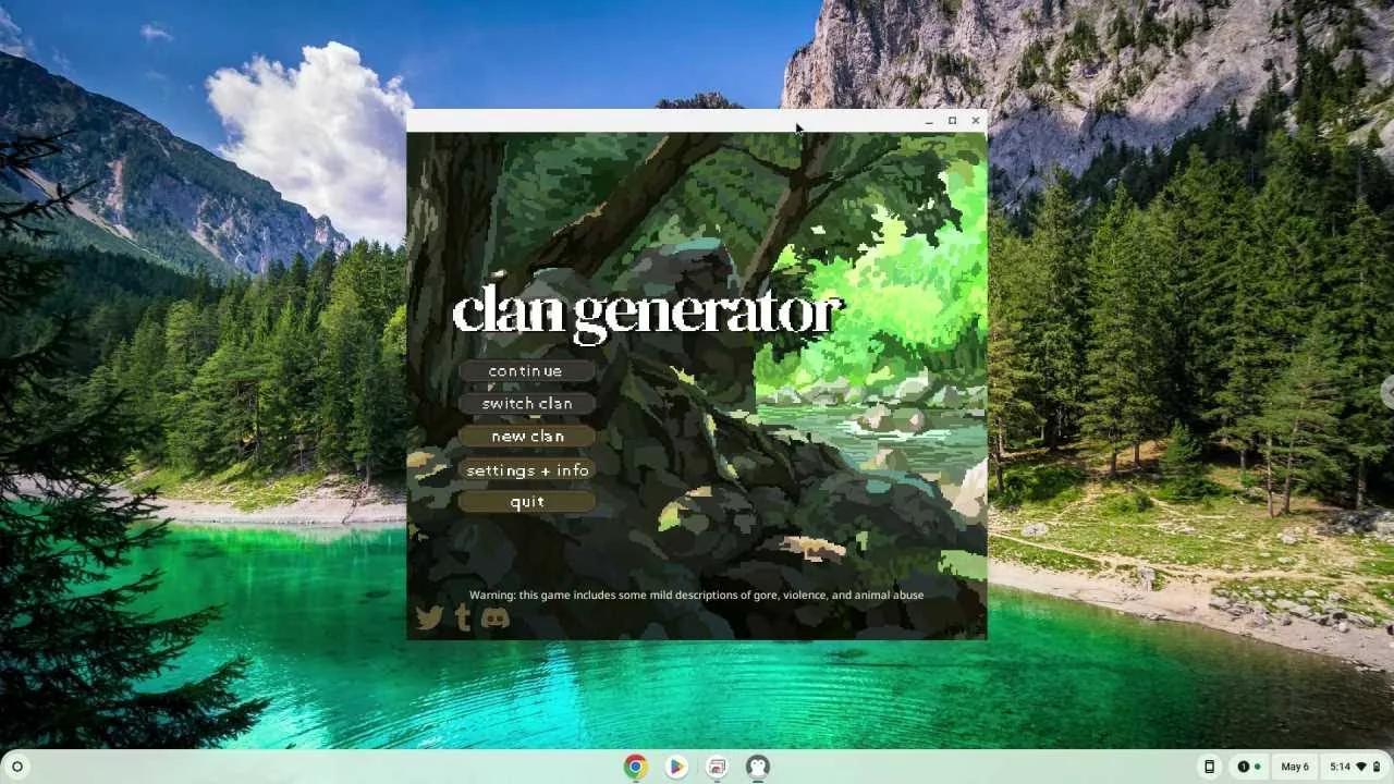 How to install Clangen on a Chromebook in 2024