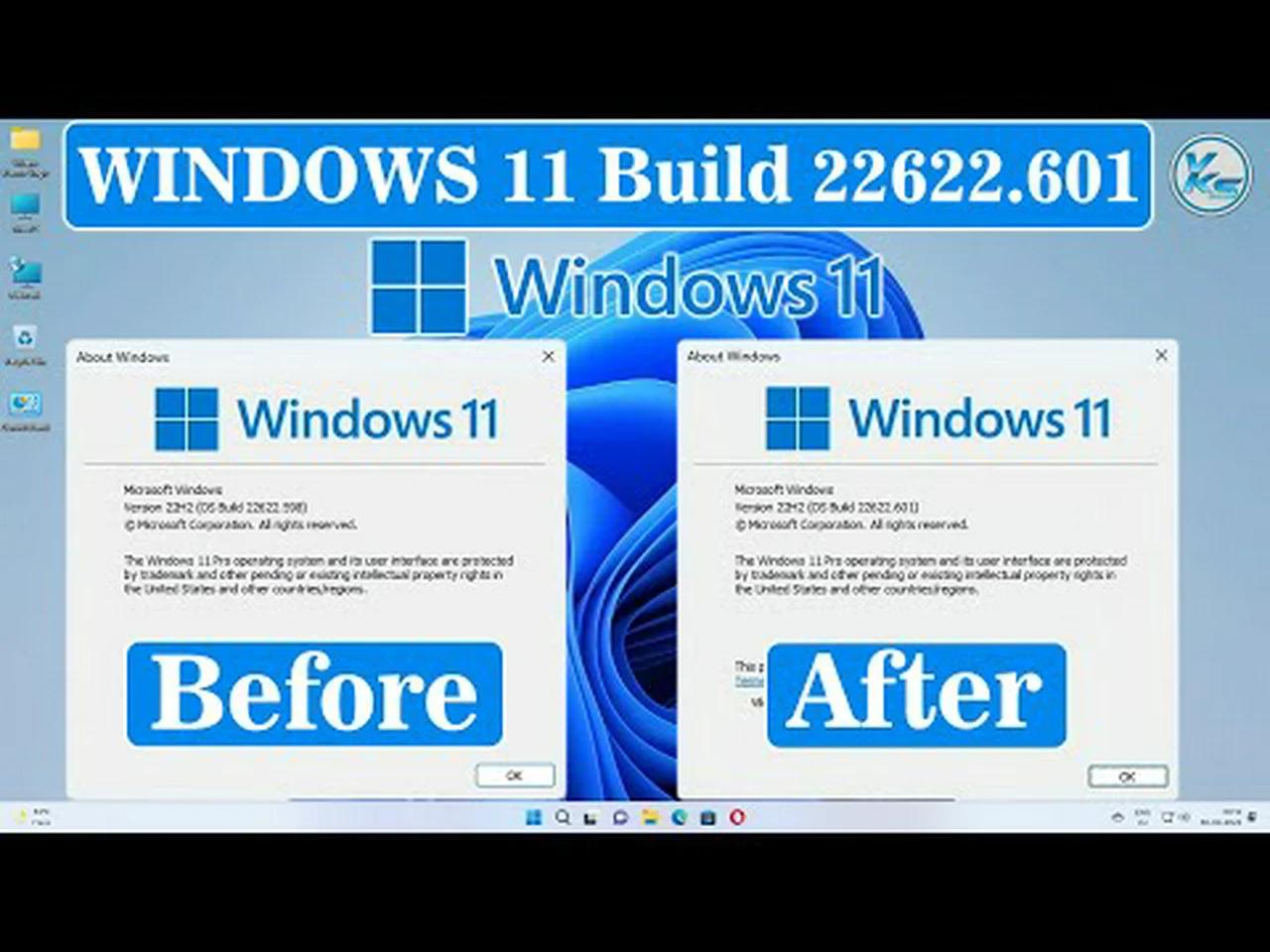 How To Update Windows 11 22622.598 To 22622.601 | Windows 11 New Update ...