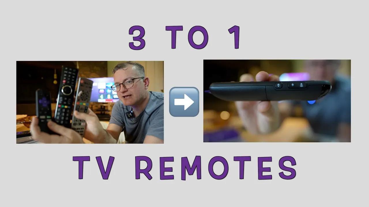 Three TV remotes to One Roku Voice Remote